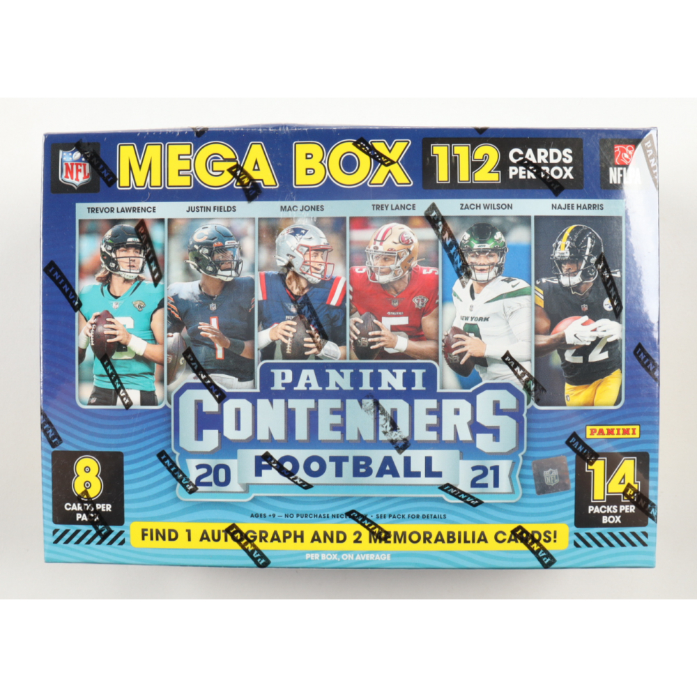 2021 Panini Contenders Football Mega Box with (14) Packs | Pristine Auction