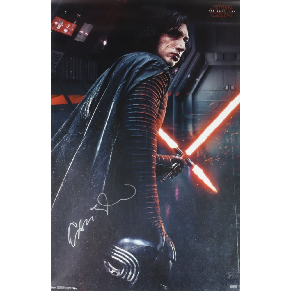Adam Driver Signed "Star Wars" 22x34 Poster (Celebrity Authentics ...