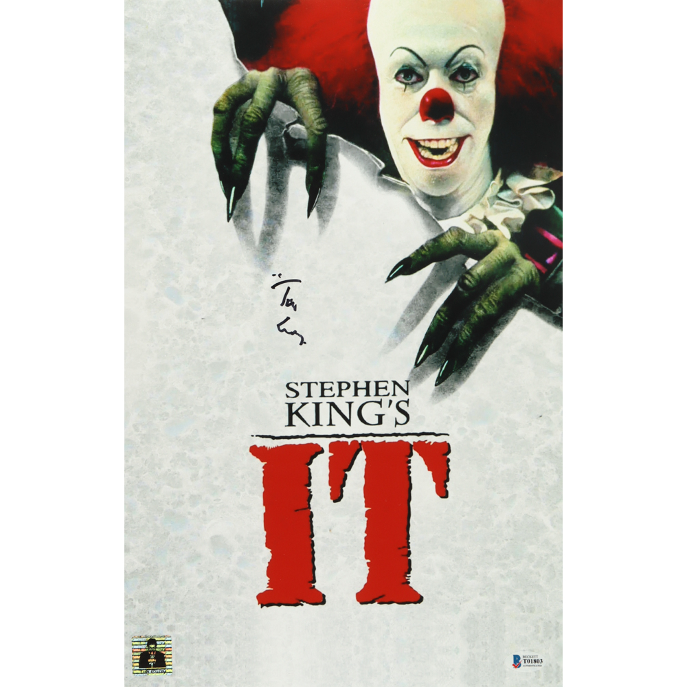 Tim Curry Signed "It" 11x17 Photo (Beckett & Curry) | Pristine Auction