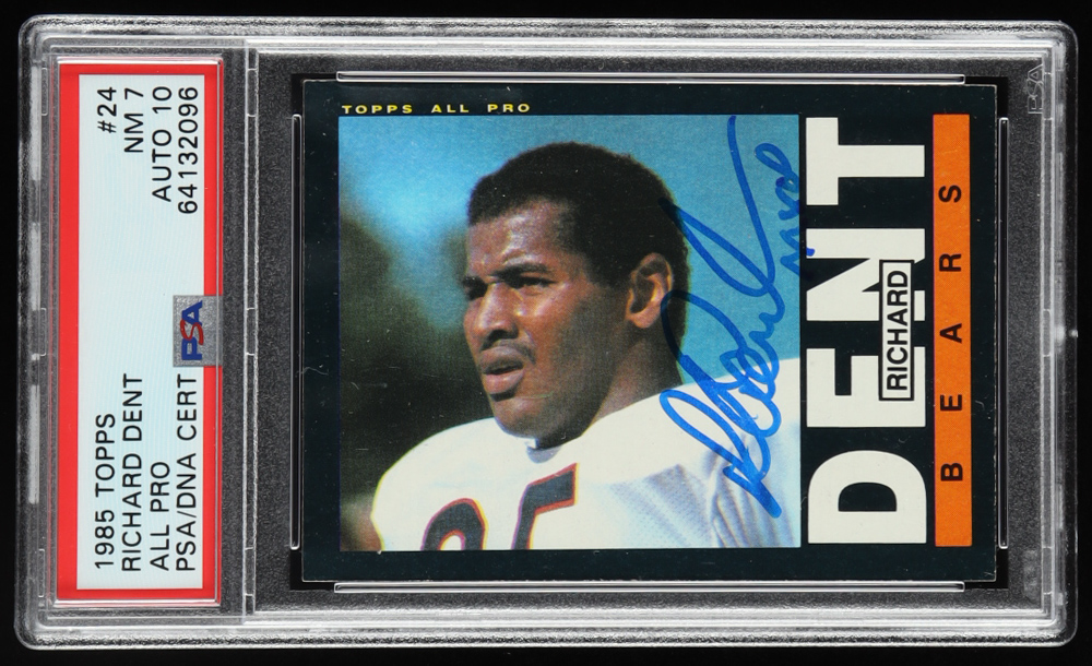 Richard Dent Signed 1985 Topps #24 RC (PSA 7) | Pristine Auction