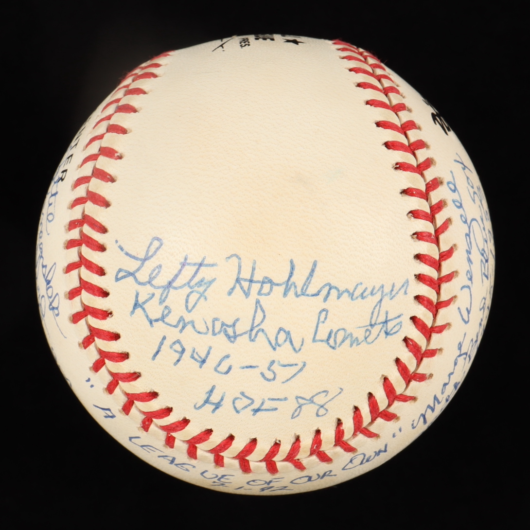 Lefty Hohlmann, Marge Wenzell, Pepper Paire & Dorothy Kamenshek Signed ...