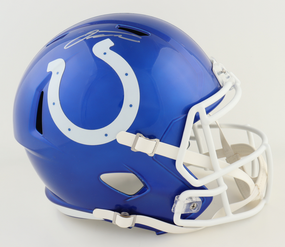 Jonathan Taylor Signed Colts Full-Size Flash Alternate Speed Helmet ...