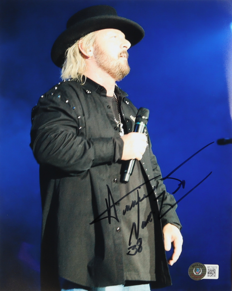 Donnie Van Zant Signed 8x10 Photo (Beckett) | Pristine Auction