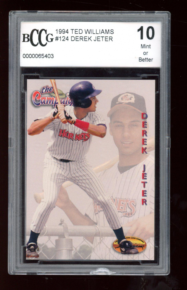 Derek Jeter 1994 Ted Williams #124 RC (BCCG 10) | Pristine Auction