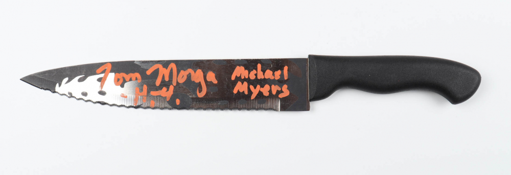 Tom Morga Signed "Friday the 13th" Logo Knife Inscribed "H-4 ...