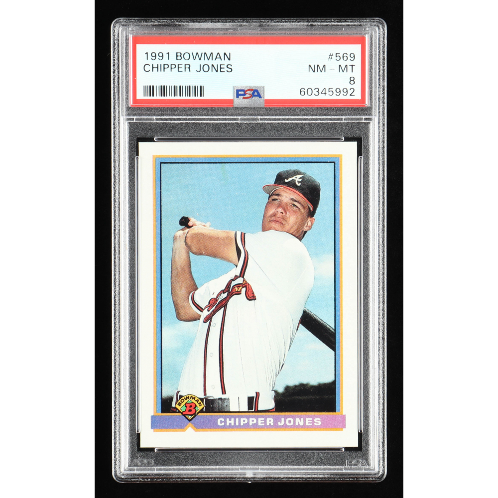 Chipper Jones 1991 Bowman #569 RC (PSA 8) | Pristine Auction