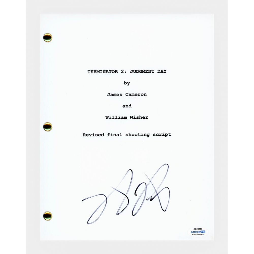 Robert Patrick Signed "Terminator 2: Judgement Day" Movie Script ...