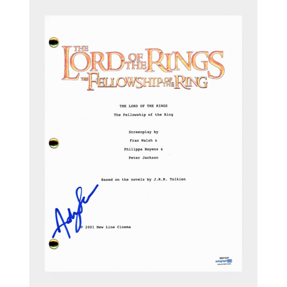 Andy Serkis Signed "The Lord of the Rings: The Fellowship of the Ring ...
