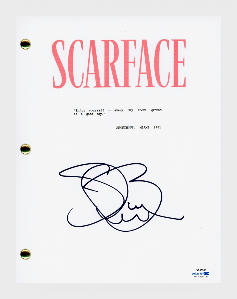 Steven Bauer Signed “Scarface” Movie Script (AutographCOA) | Pristine ...