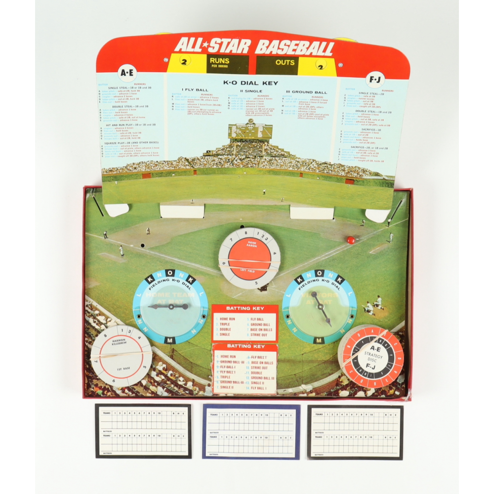 Vintage 1968 Cadaco MLB All-Star Baseball Board Game with Original Box ...