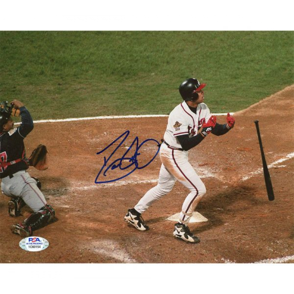 Dave Justice Signed Braves 8x10 Photo (PSA) | Pristine Auction