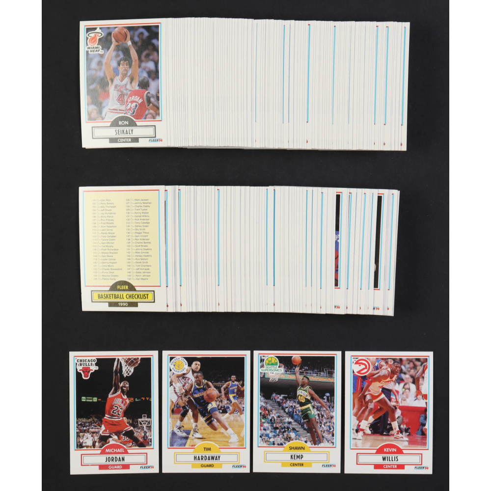 1990-91 Fleer Basketball Complete Set of (198) Cards with Michael ...
