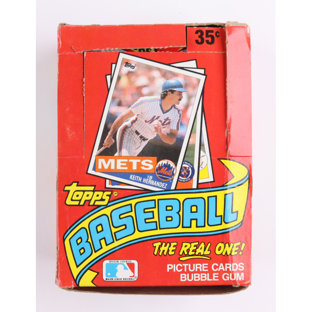 1985 Topps Baseball Wax Box with (36) Packs | Pristine Auction