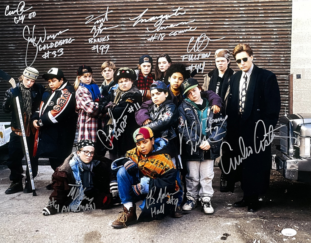 "The Mighty Ducks" 16x20 Photo Cast-Signed by (10) with Brandon Adams ...