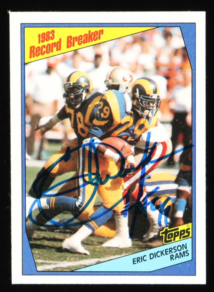 Eric Dickerson Signed 1984 Topps #28 IR (JSA) | Pristine Auction