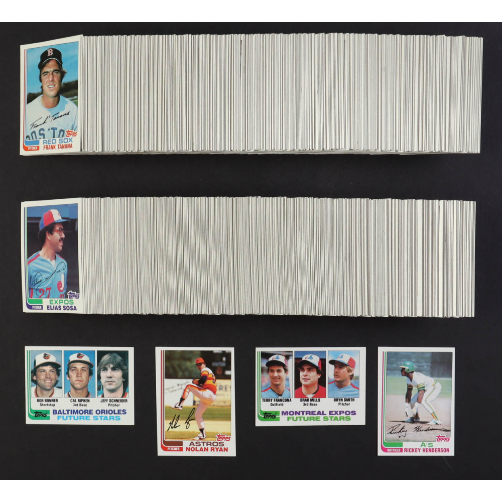 1982 Topps Baseball Complete Set Of (792) Cards With Bob Bonner Rc