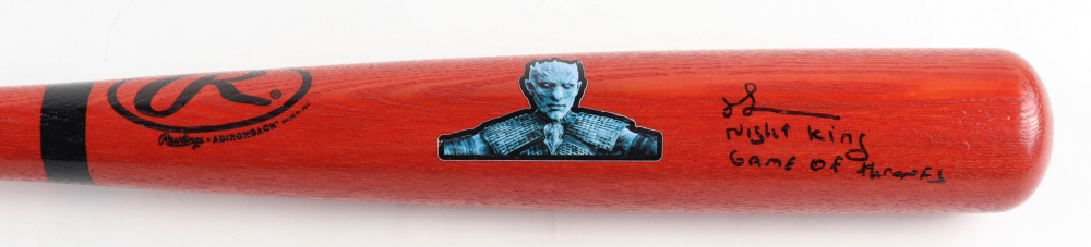 Richard Brake Signed Rawlings Baseball Bat Inscribed "Night King ...