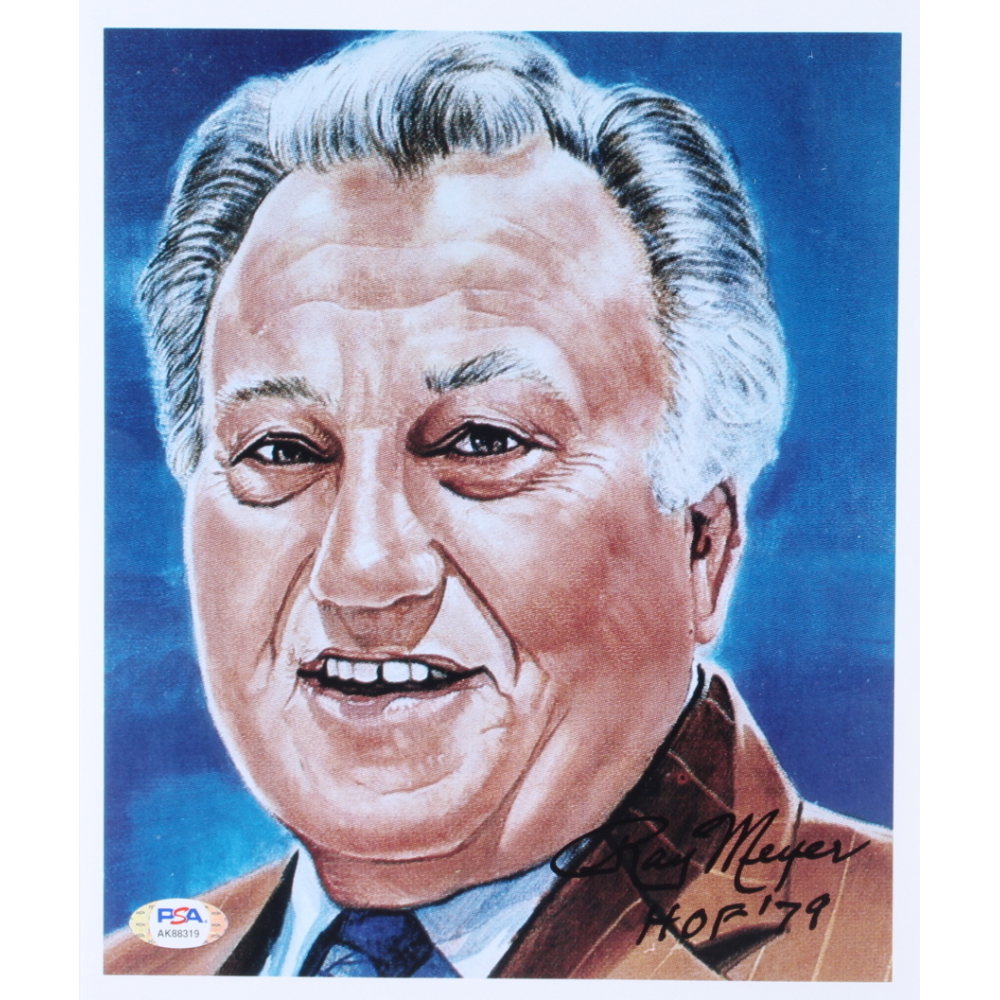 Ray Meyer Signed 8x10 Photo Inscribed "HOF '79" (PSA) | Pristine Auction