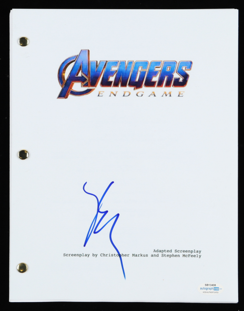 Sebastian Stan Signed "Avengers: Endgame" Movie Script (AutographCOA ...
