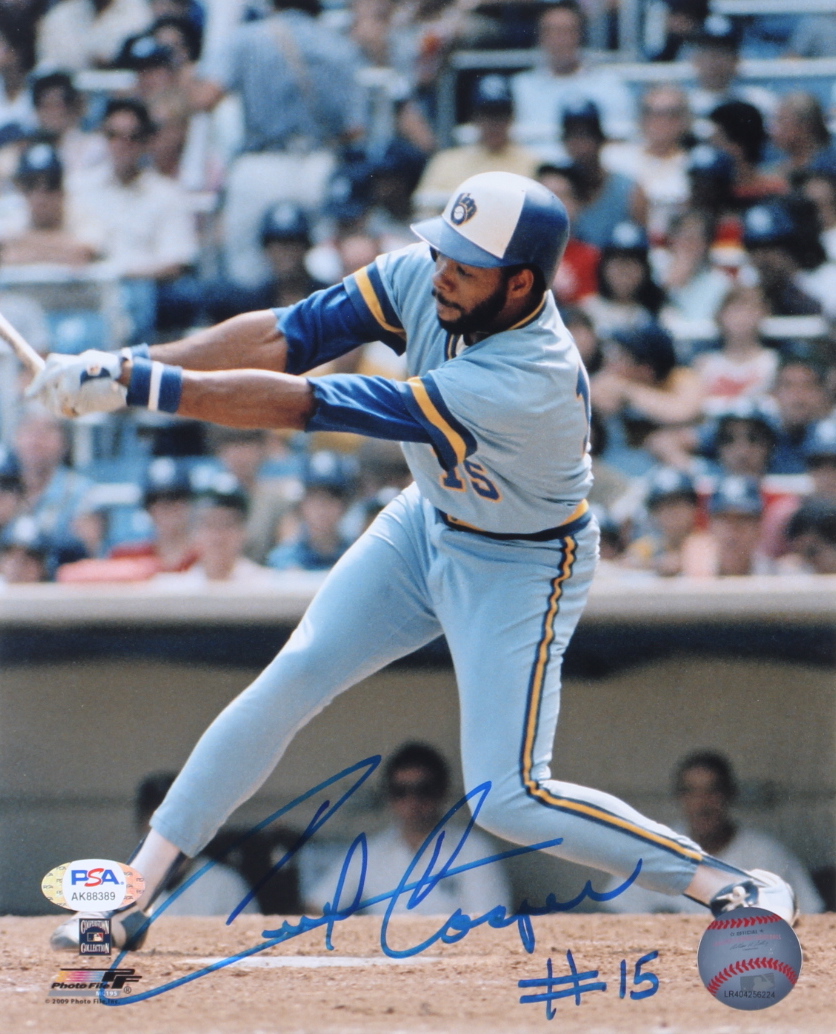 Cecil Cooper Signed Brewers 8x10 Photo (PSA) | Pristine Auction