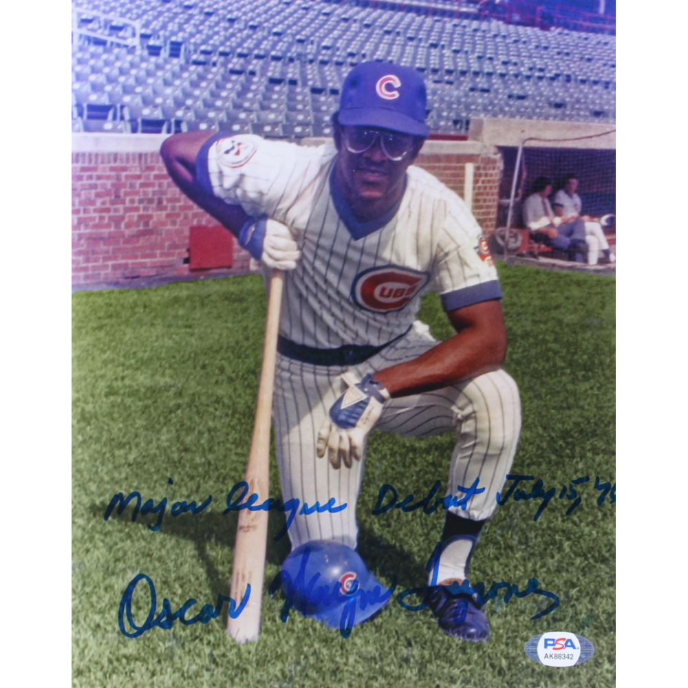 Wayne Tyrone Signed Cubs 8x10 Photo Inscribed "Major League Debut ...