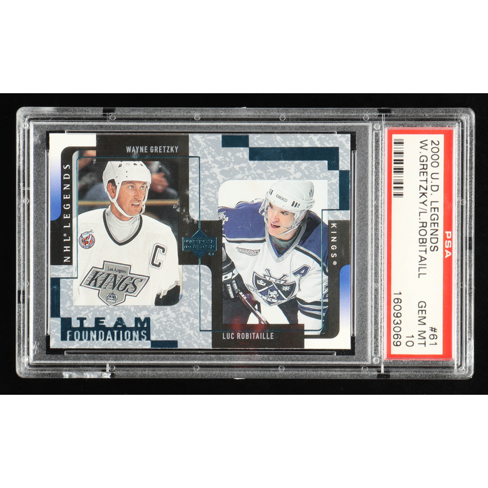 Wayne Gretzky / Luc Robitaille 2000-01 Upper Deck Legends #61 (PSA 10 ...