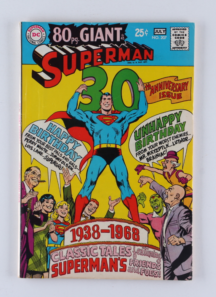 1968 "Superman" Issue #207 DC Comic Book | Pristine Auction