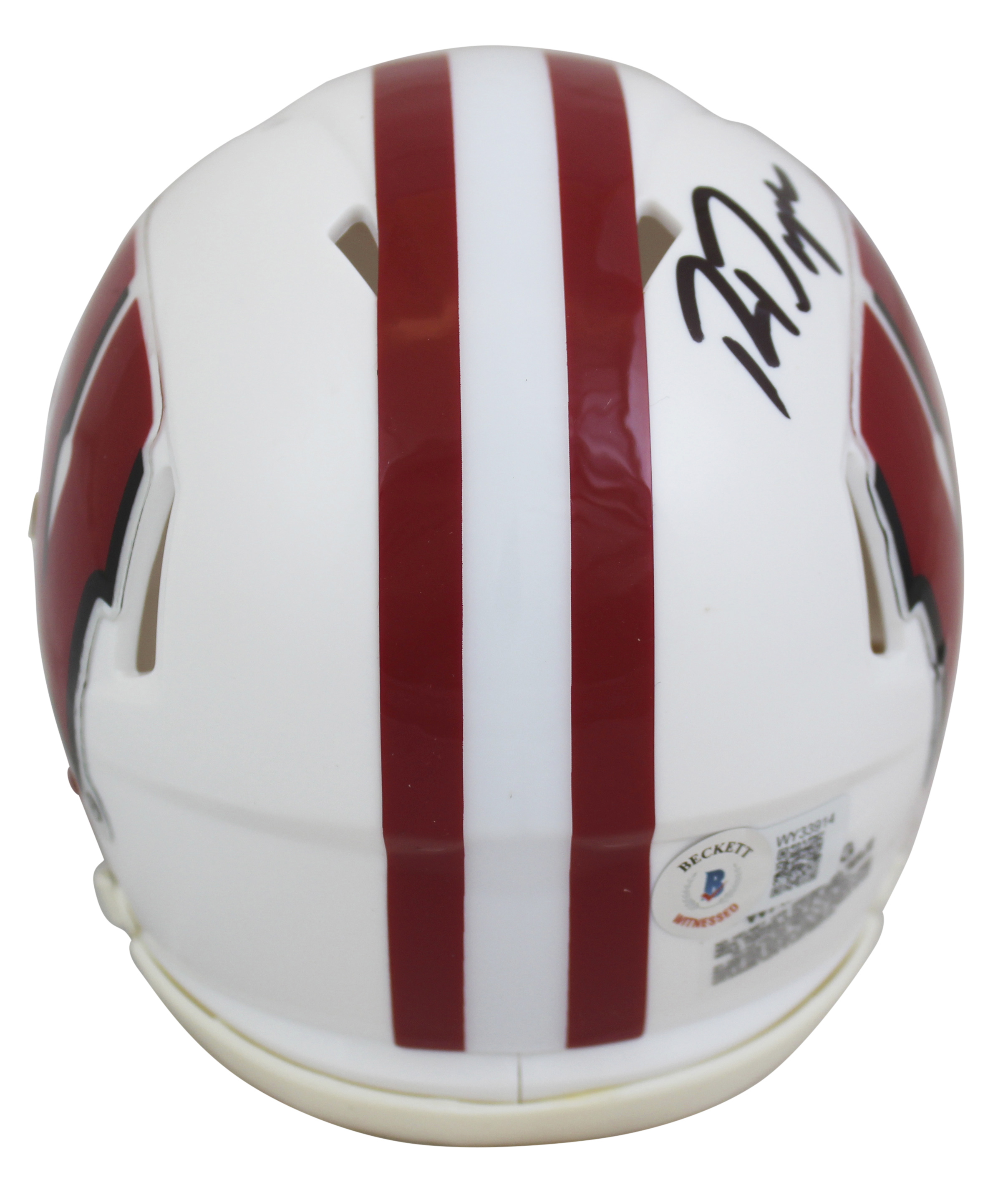 Ron Dayne Signed Wisconsin Badgers Speed Mini Helmet Inscribed "99 HT ...
