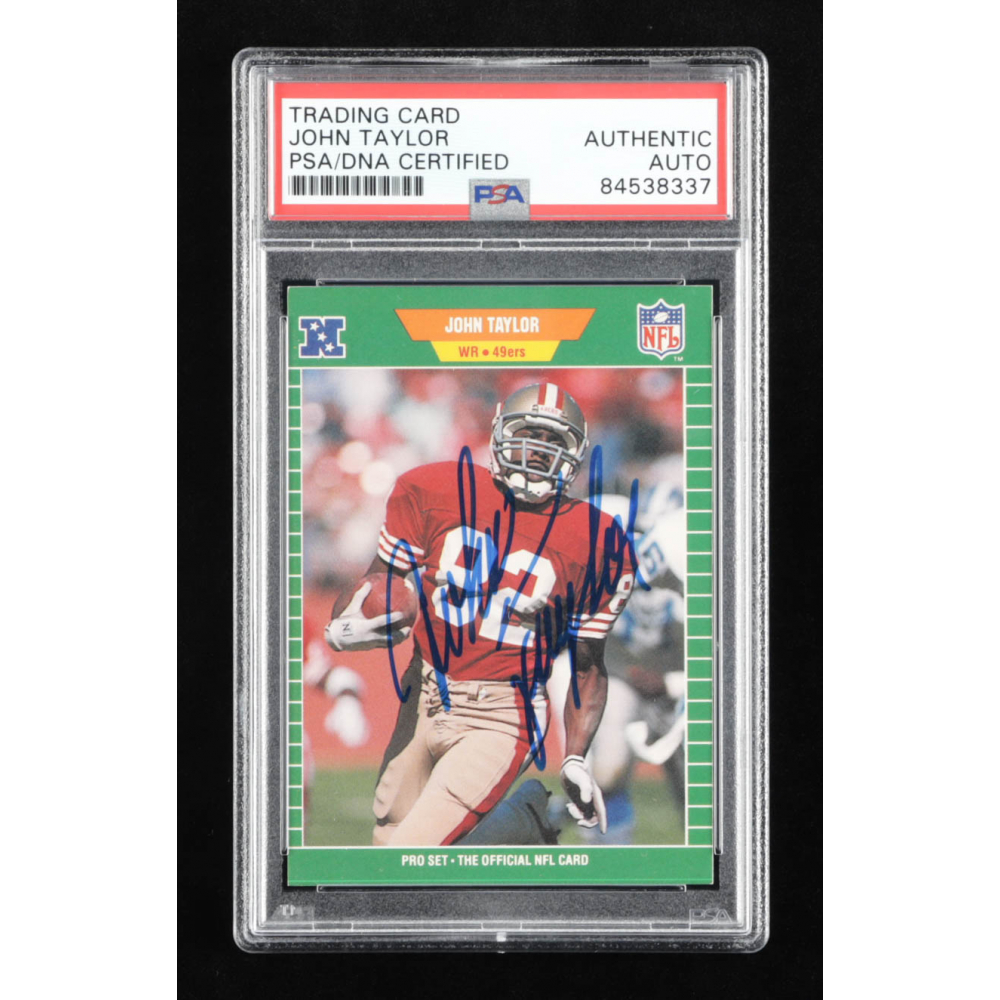 John Taylor Signed 1989 Pro Set #384 RC (PSA) | Pristine Auction