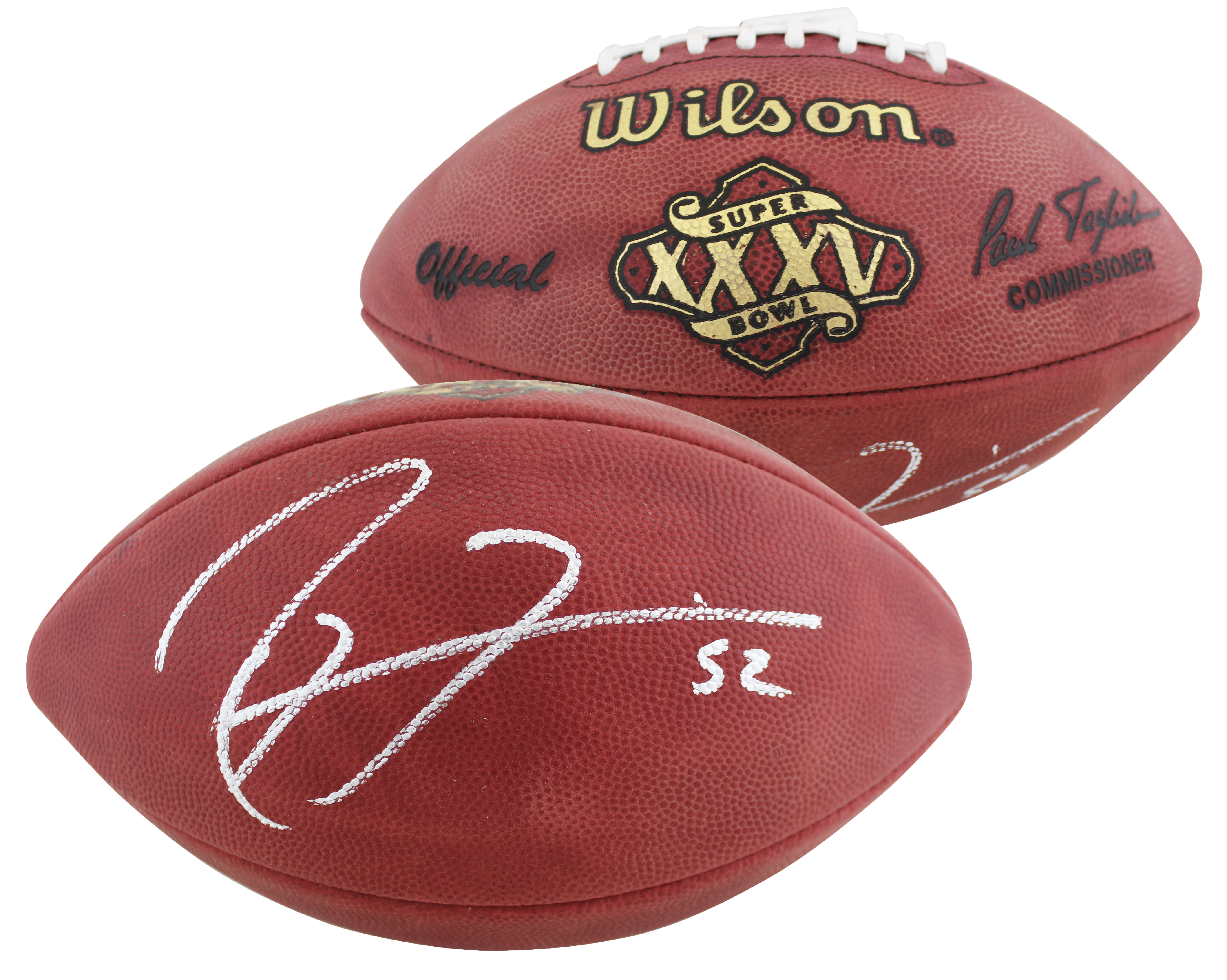 Ray Lewis Signed Super Bowl XXXV Logo NFL Football (Beckett) | Pristine ...