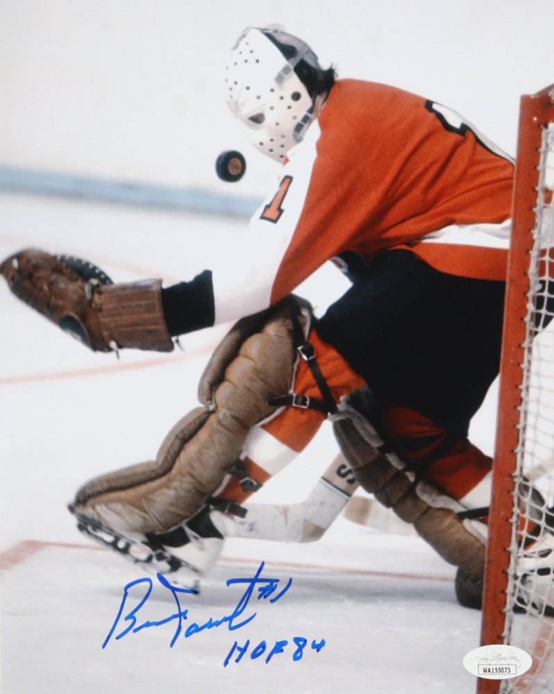Bernie Parent Signed Flyers 8x10 Photo Inscribed "HOF 84" (JSA ...