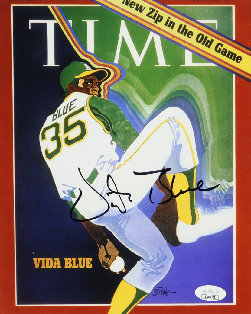 Vida Blue Signed Athletics 8x10 Photo (JSA) | Pristine Auction