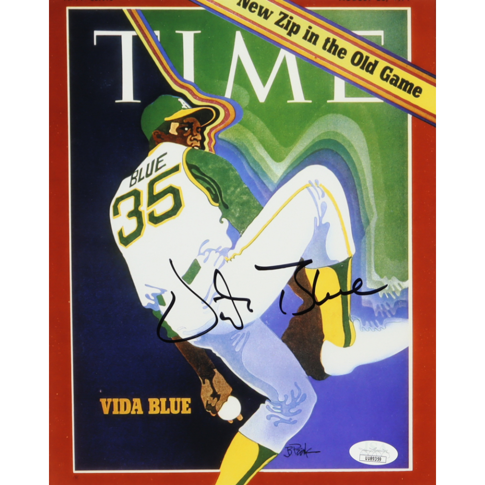 Vida Blue Signed Athletics 8x10 Photo (JSA) | Pristine Auction