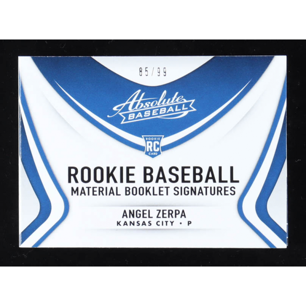 Angel Zerpa 2022 Absolute Rookie Baseball Material Booklet Signatures ...