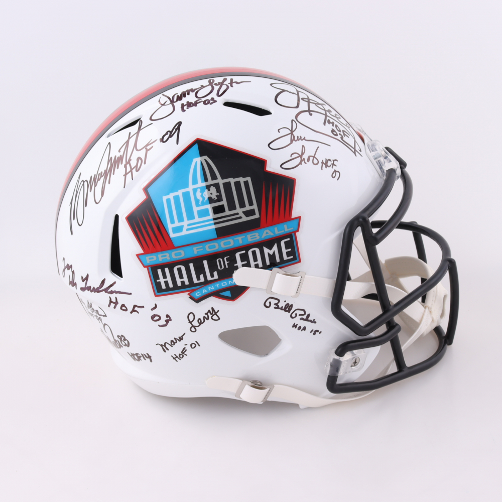 Bills "Hall of Famers" Full-Size Helmet Team-Signed By (9) With Mark ...