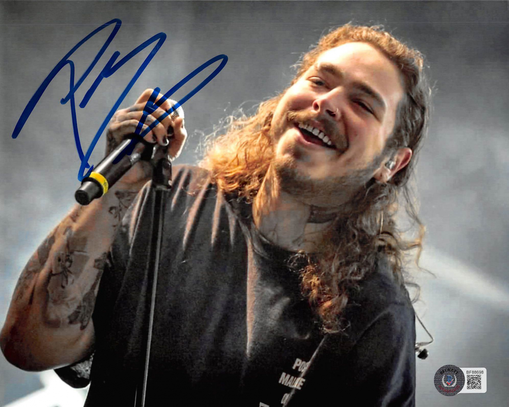 Post Malone Signed 8x10 Photo (Beckett) | Pristine Auction