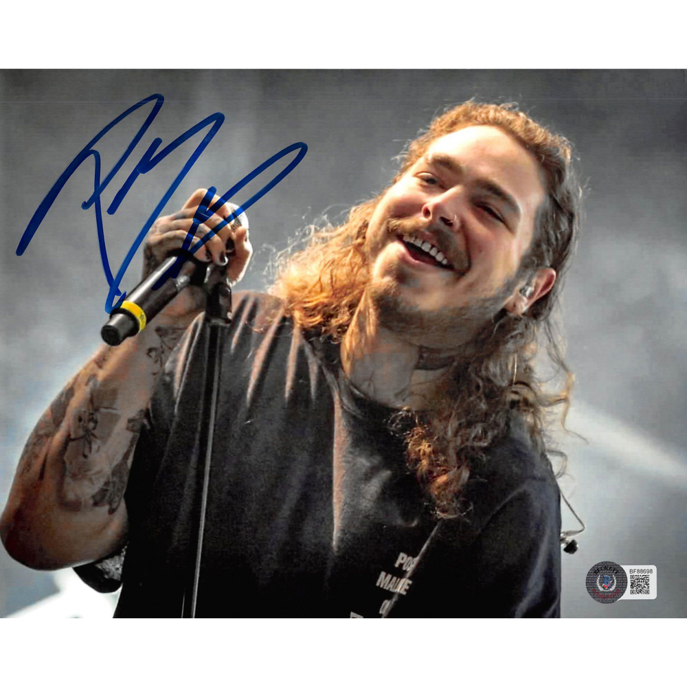 Post Malone Signed 8x10 Photo (Beckett) | Pristine Auction