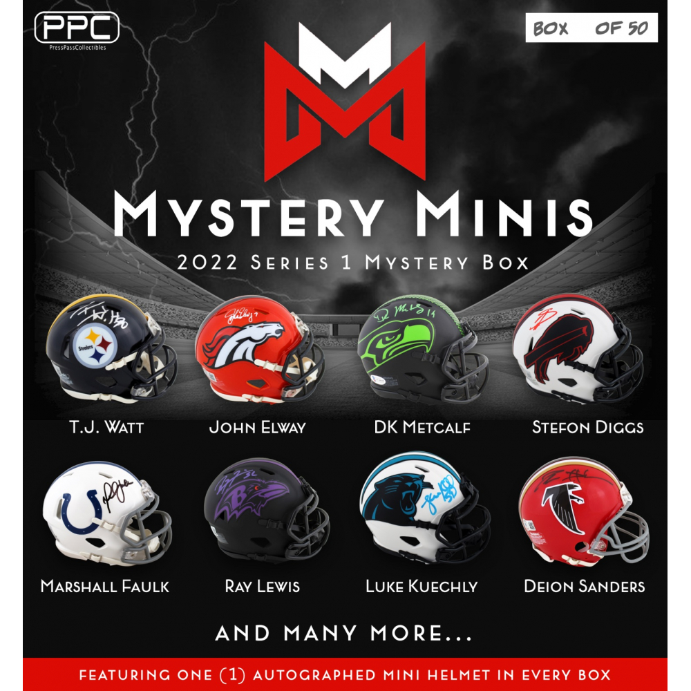 Press Pass Collectibles 2022 Mystery Mini Helmet Mystery Box - Series 1 ...