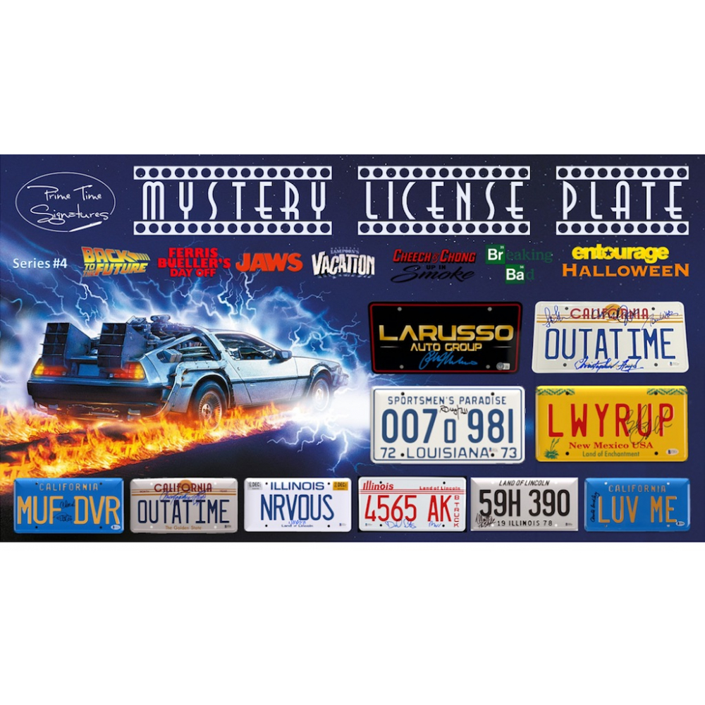 Prime Time Signatures License Plate Mystery Box Series 4 | Pristine Auction