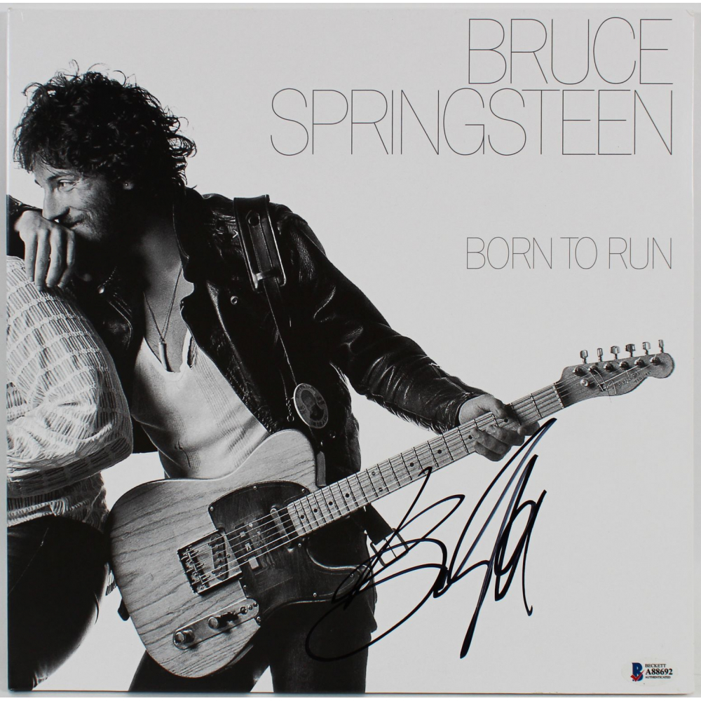Bruce Springsteen Signed "Born to Run" Vinyl Record Album Cover ...