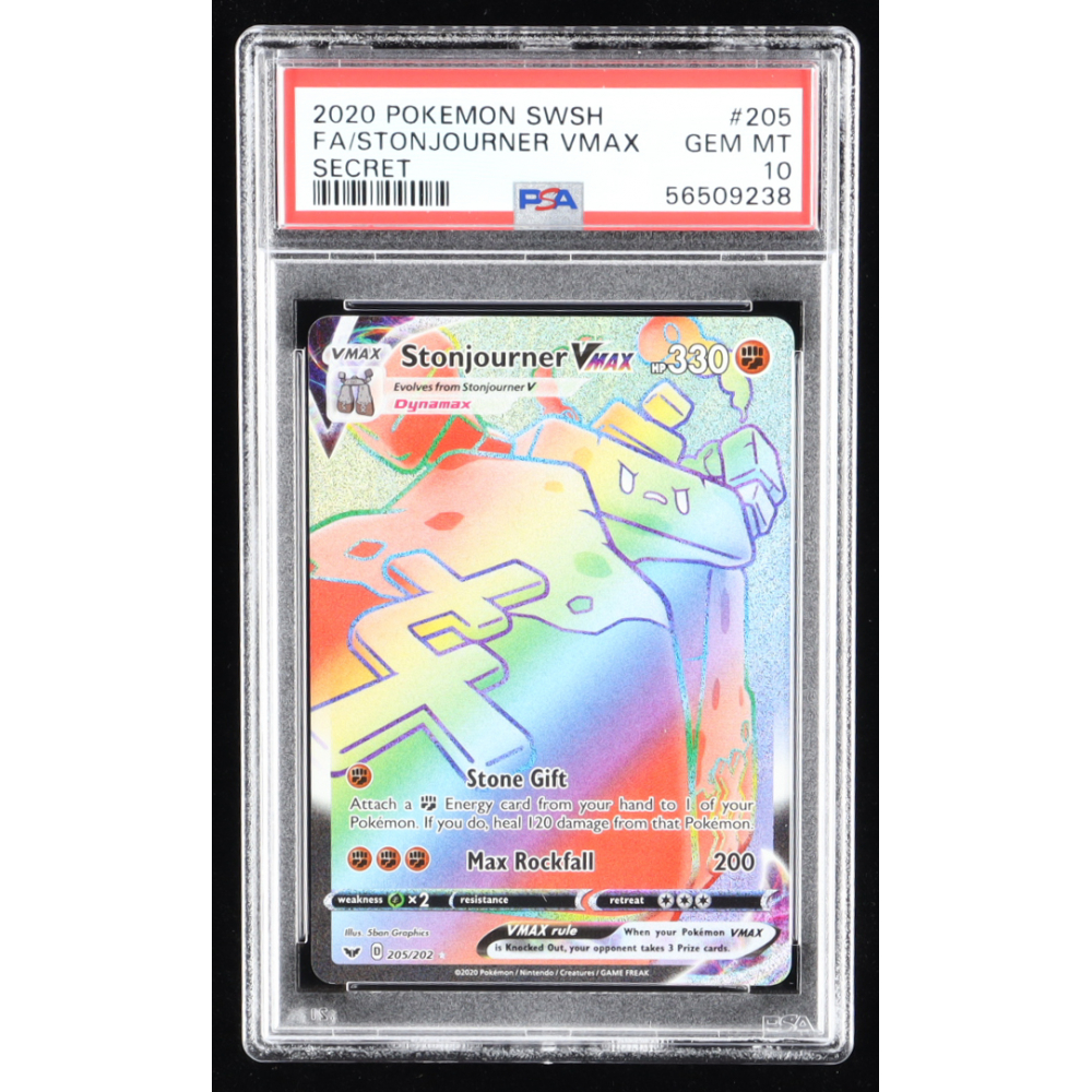 Stonjourner VMAX Pokemon 2020 Sword & Shield #205 (PSA 10) | Pristine Auction