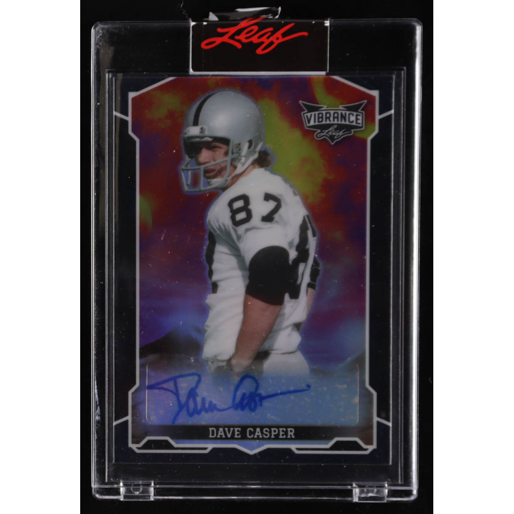 Dave Casper 2022 Leaf Cosmic Vibrance AU #BADC1 | Pristine Auction
