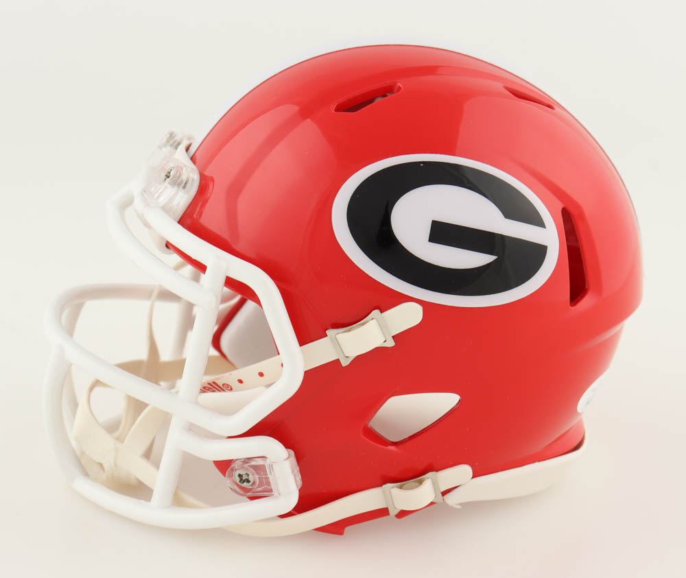 Kenny McIntosh Signed Georgia Bulldogs Speed Mini Helmet (JSA ...