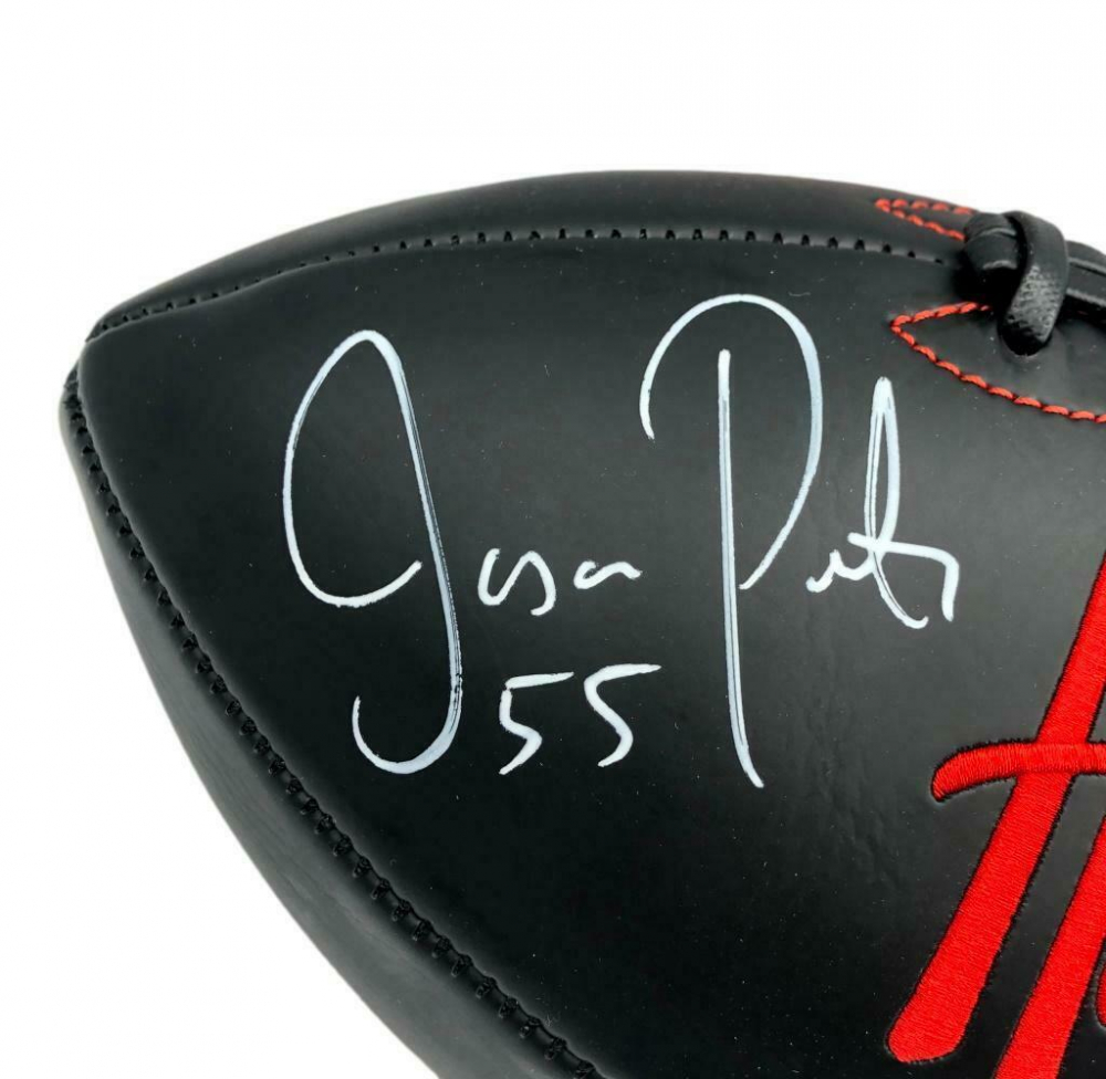 Jason Peter Signed Nebraska Cornhuskers Logo Football Inscribed "3x ...