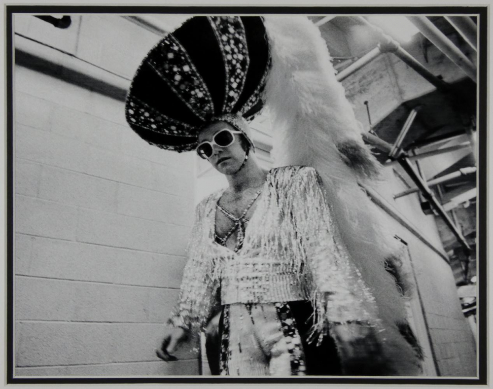 Sir Elton John at the 1974 LA Forum Custom Framed Photo | Pristine Auction