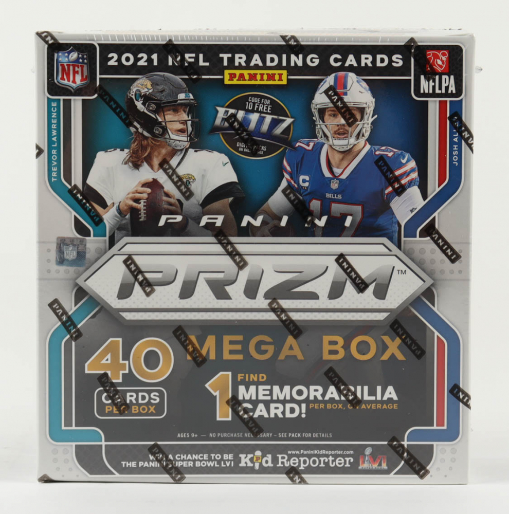 2021 Panini Prizm Football Mega Box with (10) Packs | Pristine Auction