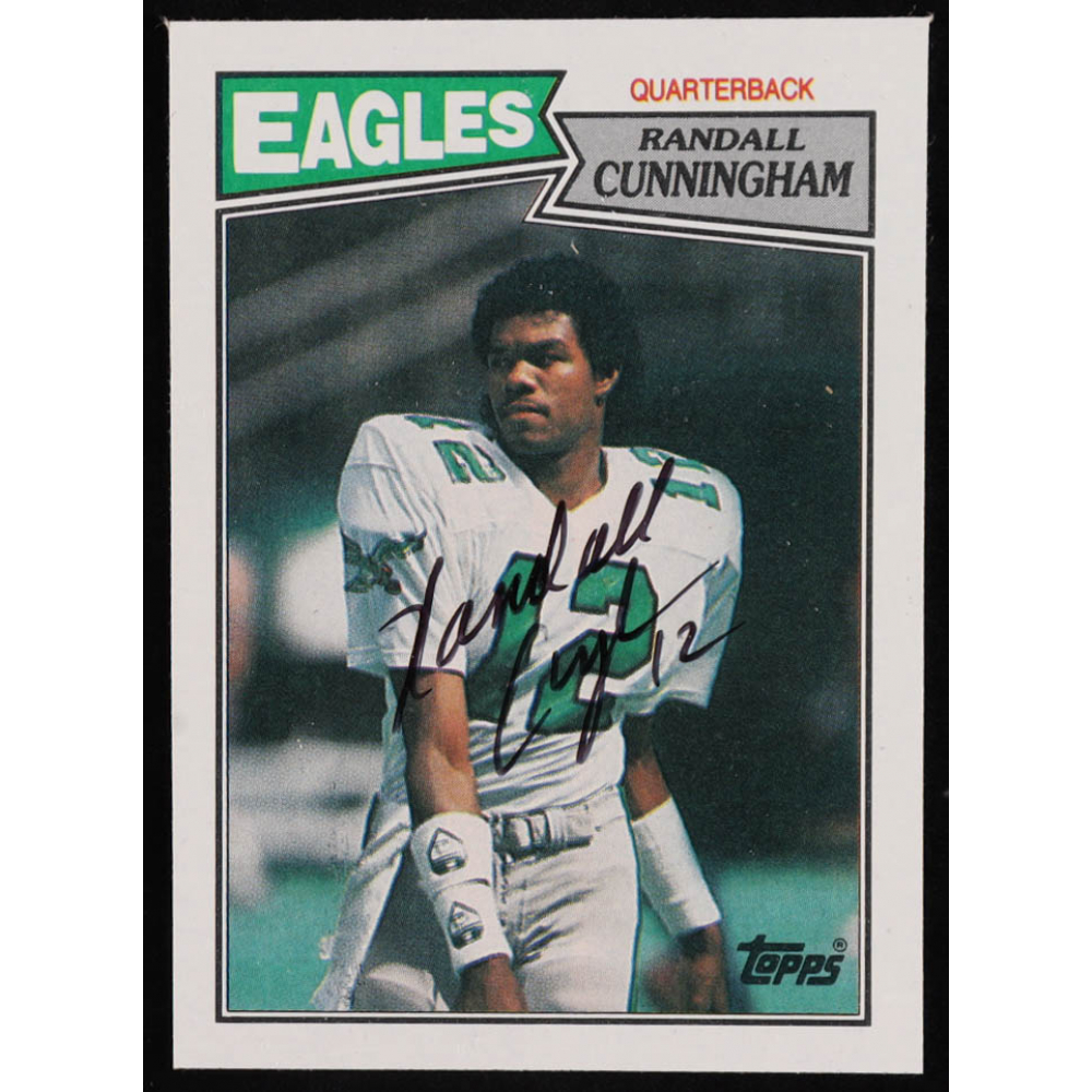 Randall Cunningham Signed 1987 Topps #296 RC (CAS) | Pristine Auction