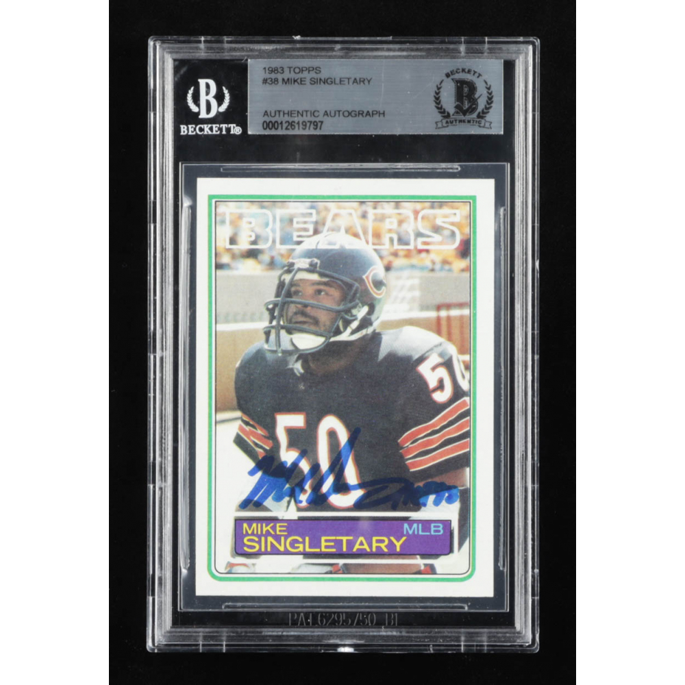 Mike Singletary Signed 1983 Topps #38 RC Inscribed "HOF 98" (BGS ...