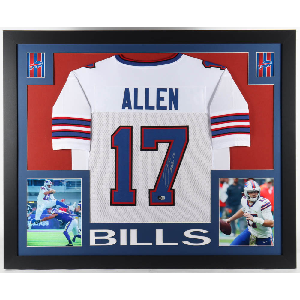 Josh Allen Signed Custom Framed Jersey Display (Beckett) | Pristine Auction