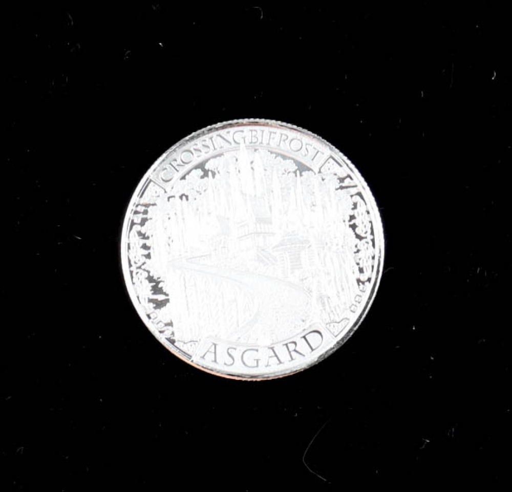 1 Oz. .999 Fine Silver "Odin - Crossing the Bifrost Bridge to Asgard ...